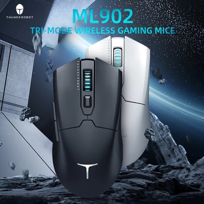 Jual Thunderobot ML602 Mouse Gaming nirkabel PAW3395, Mouse Gaming nirkabel 26000DPI 650IPS 64g ...
