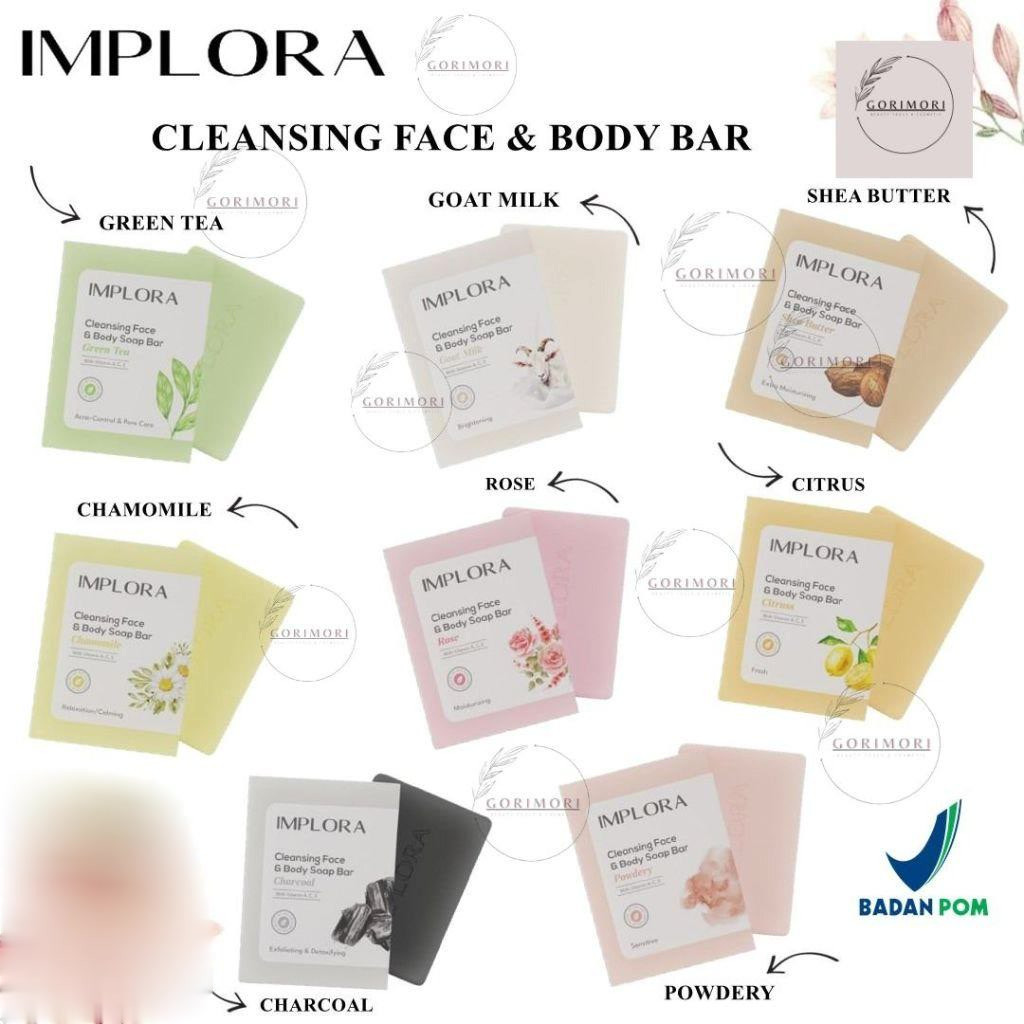 Jual IMPLORA Bar Cleansing Face & Body 60g | Sabun Wajah Badan ...