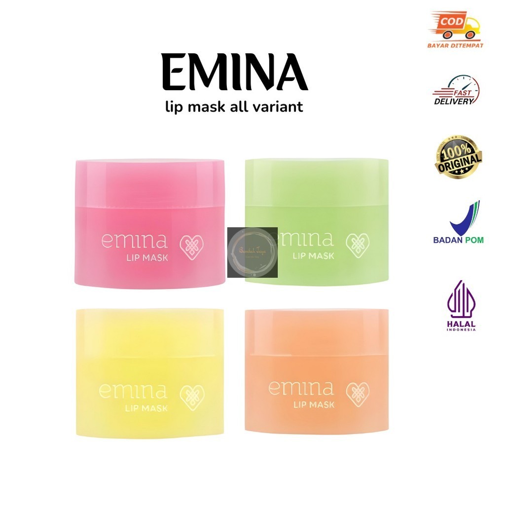 Jual Emina Lip Mask 9gr Perawatan Bibir Sugar Rush Lip Scrub Shopee Indonesia