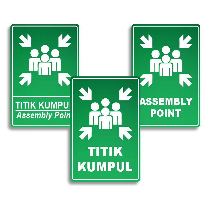 Jual KARIMIKA Papan Tanda Akrilik Sign Board Acrylic TANDA TITIK KUMPUL ...