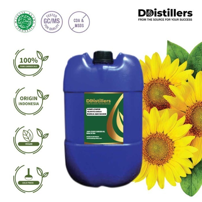 Jual Minyak Sunflower / Bunga Matahari Carrier Oil Pure 100%, 25L HDPE ...