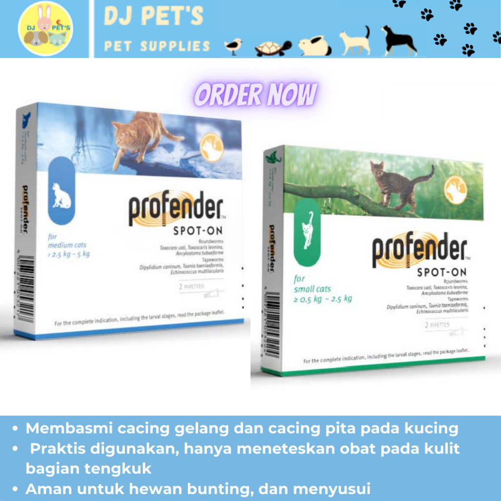 Jual Profender Spot On Small Medium Cat Obat Cacing Kucing Tetes 1 ...