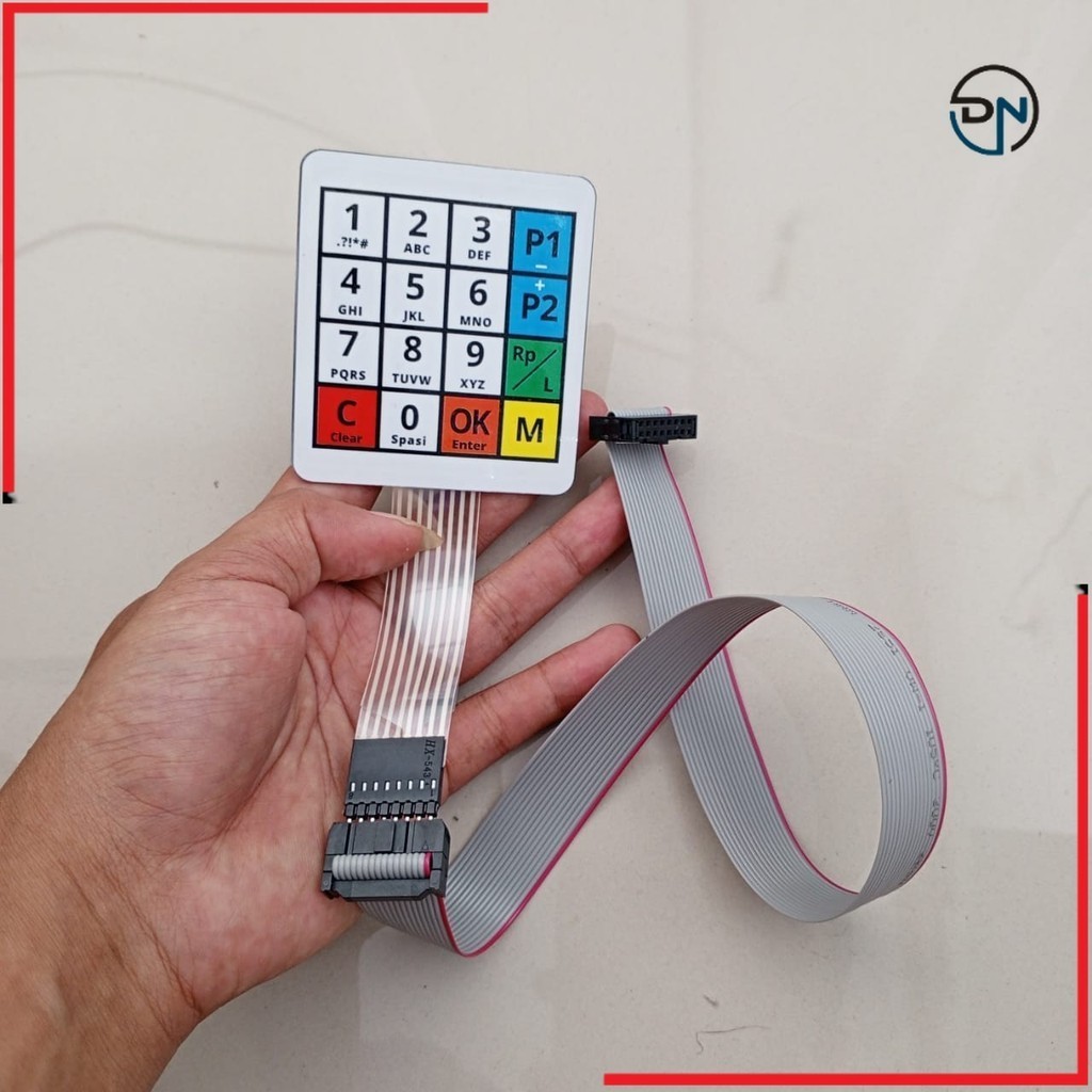 Jual Keypad Pom Mini Tombol Kipet Pertamini Digital Laminasi Putih ...