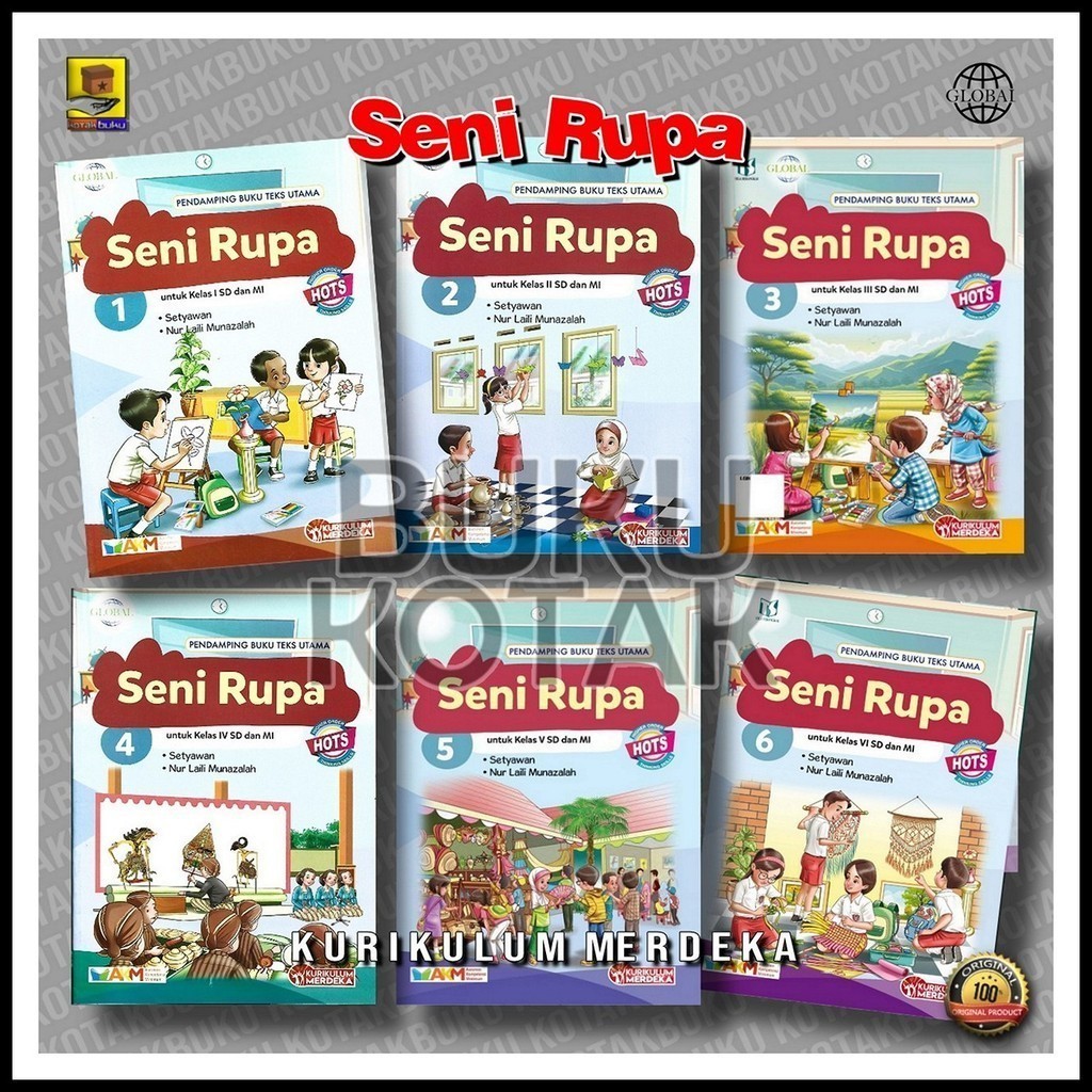 Jual Buku Seni Rupa SD / Seni Rupa Kelas 1 2 3 4 5 6 SD / Kurikulum Merdeka / Global | Shopee ...