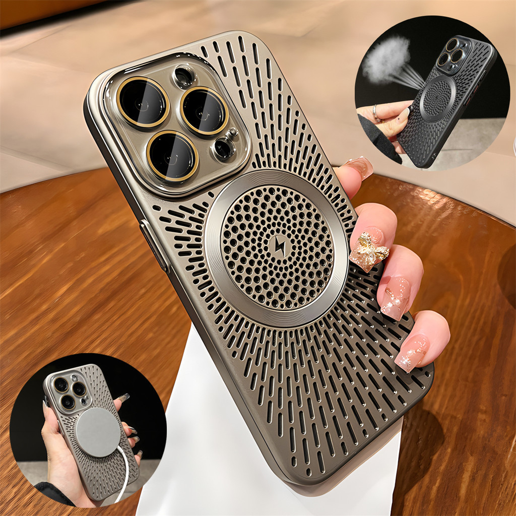 Jual Casing New Luxury Breathable Heat Dissipation Wireless charging ...