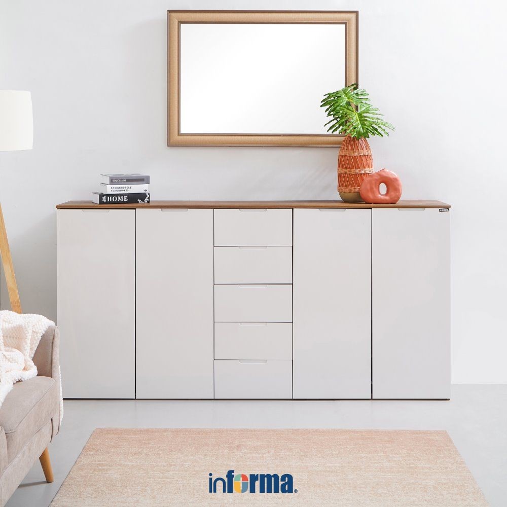 Jual Informa Dallan Kabinet - Cokelat Walnut Lemari Kabinet Serbaguna ...