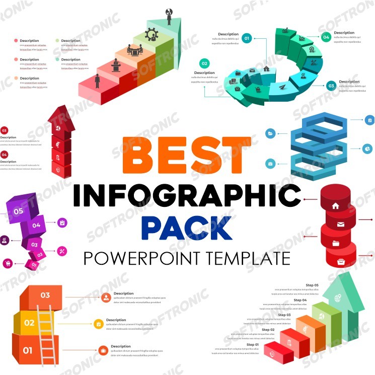 Jual Best Infographic Pack Template Presentasi PowerPoint | Shopee ...