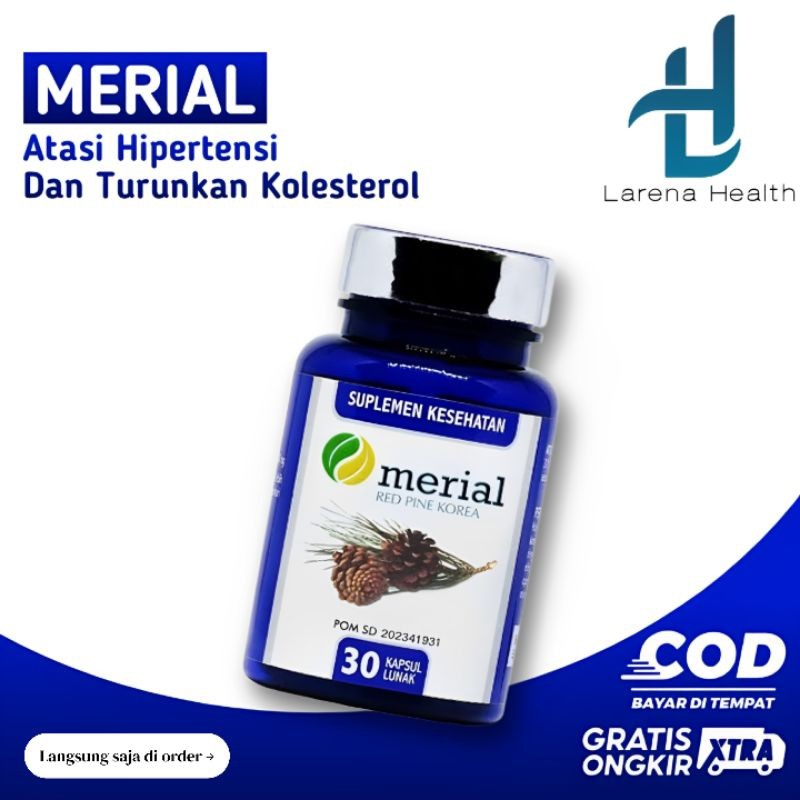 Jual Merial Red Pine Korea - 30 Kapsul / Hancurkan Plak Kolesterol ...