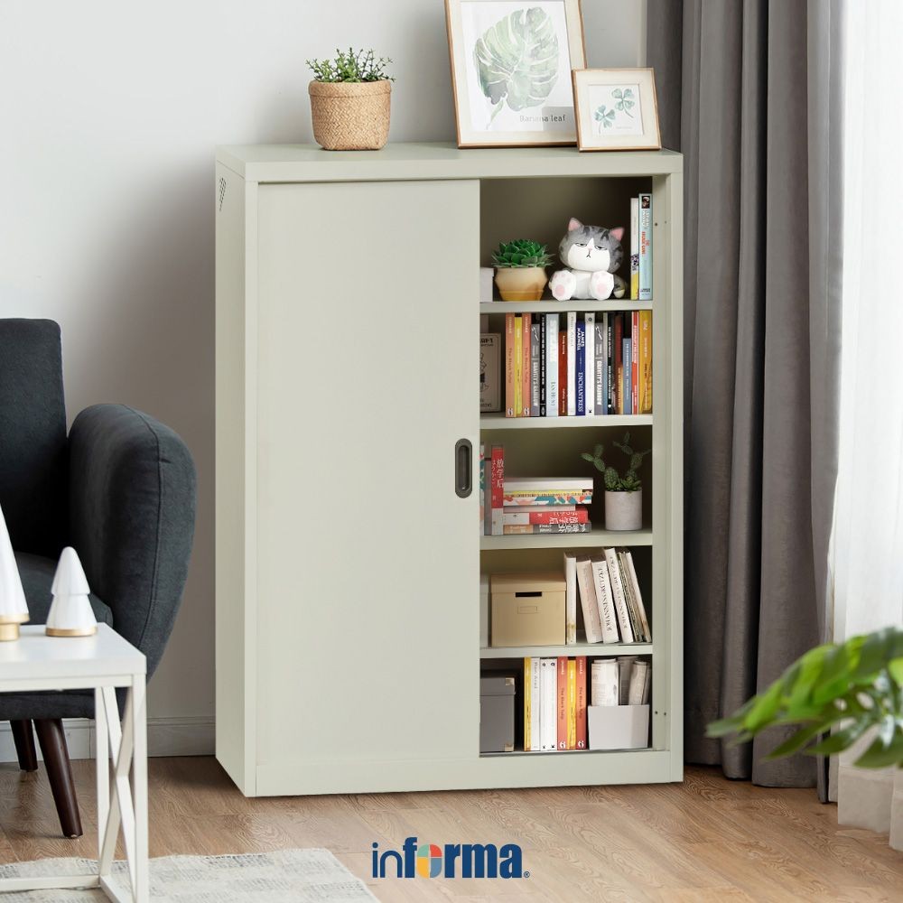 Jual Informa Lucia Kabinet 2 Pintu Geser - Krem Beige Lemari Kabinet ...