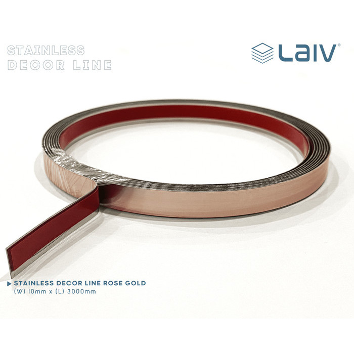 Jual LAIV List Plat Strip Mirror Stainless Steel 3m List Strip Dinding ...