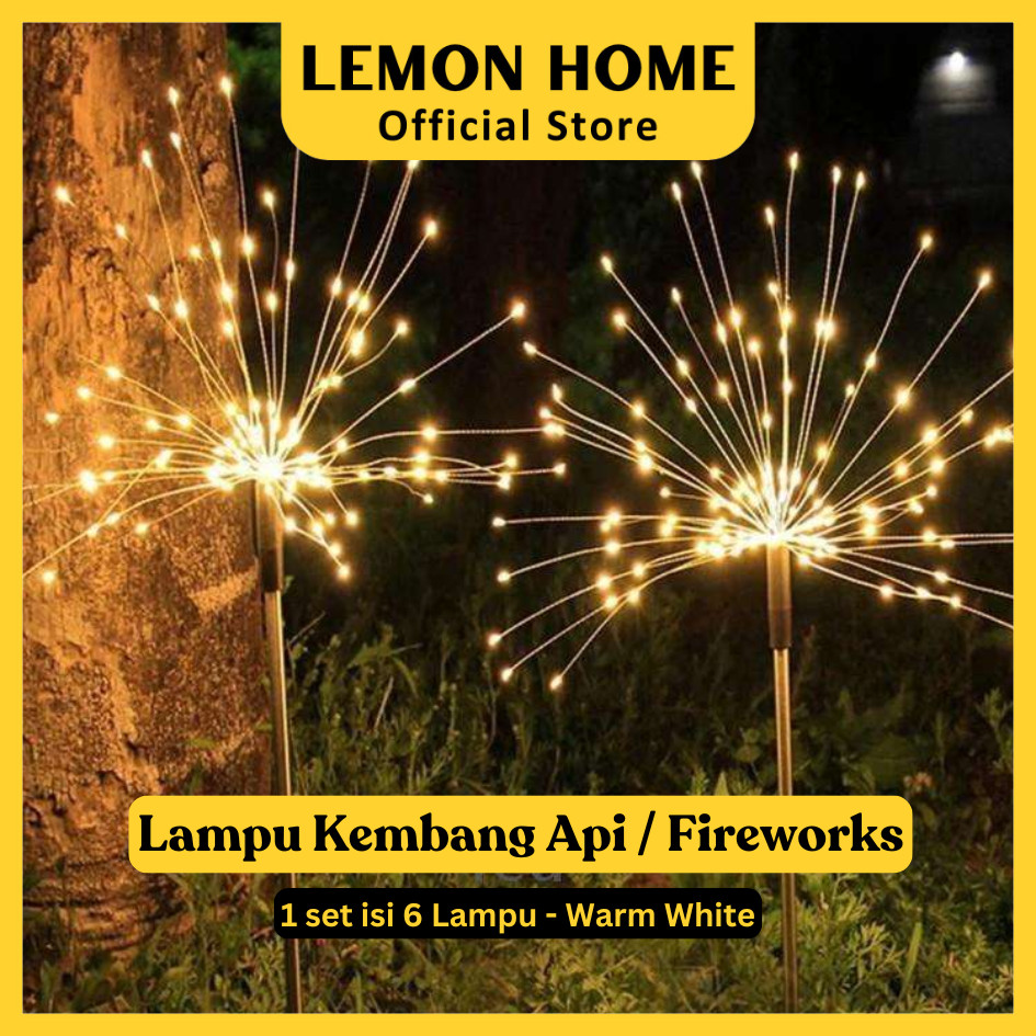 Jual Lemon Home [Garansi 1 Tahun] Led Firework Standing Lampu Dekorasi ...