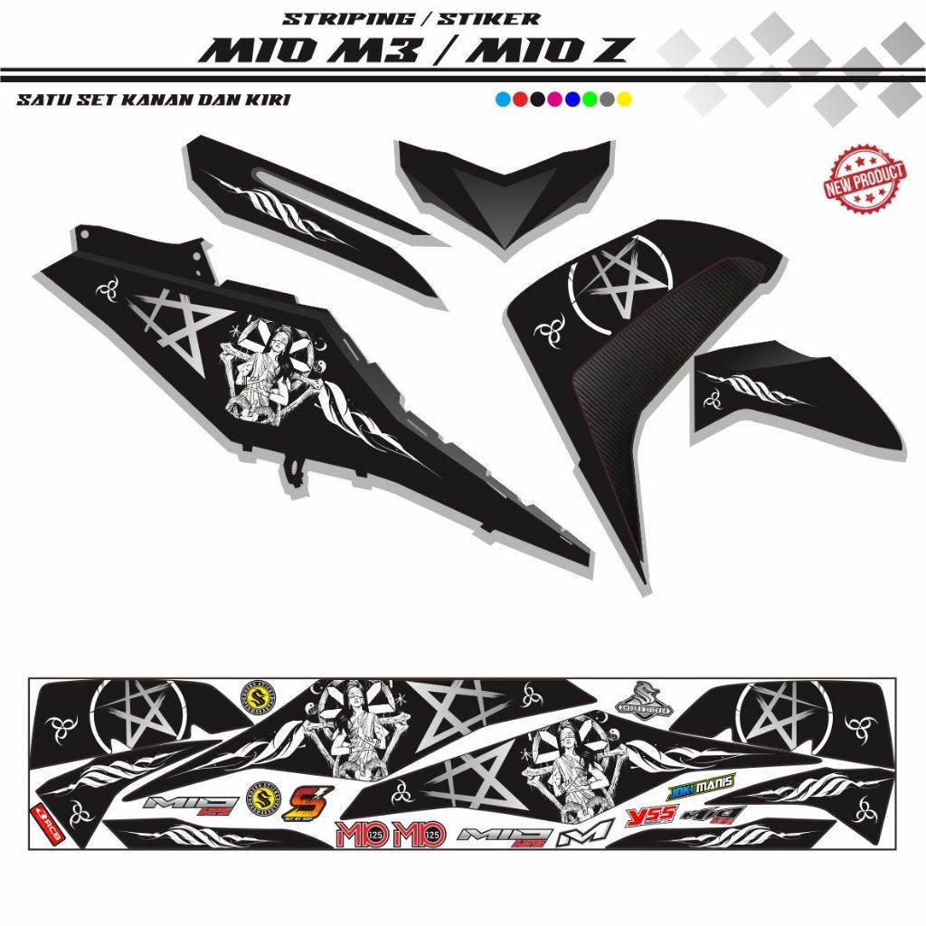 Jual STRIPING MIO M3 / STIKER STRIPING KEREN MOTOR MIO Z 125i VARIASI ...