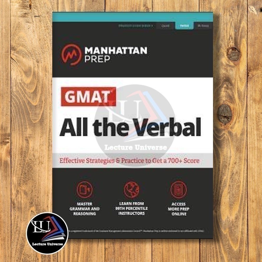Jual Buku Cetak GMAT All the Verbal (Manhattan Prep GMAT Prep | Shopee ...