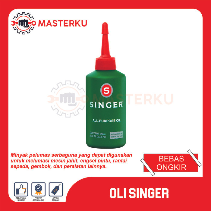 Jual OLI SINGER / Minyak Pelumas Serbaguna SINGER / All-Purpose Oil ...