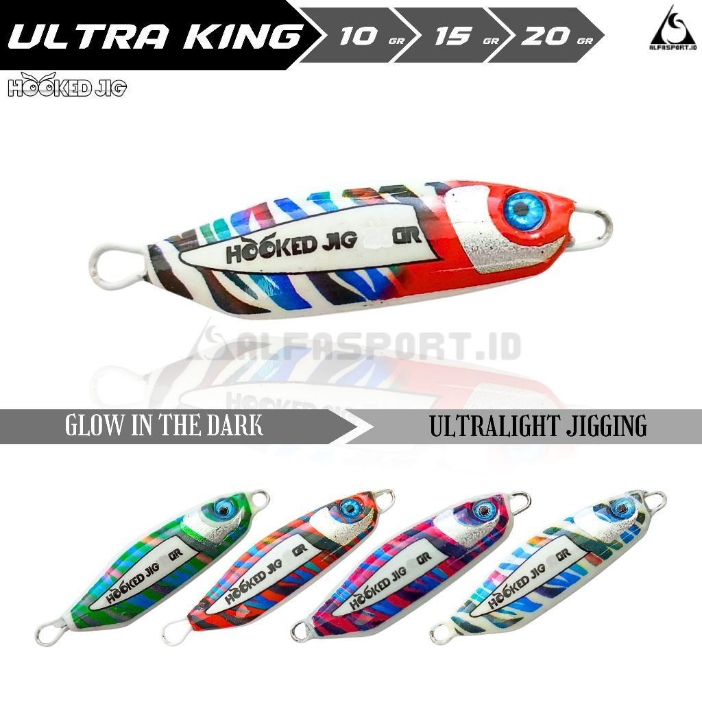 Jual AlfaSport.Id [ Ultra King ] Umpan Micro Metal Jig HOOKED JIG 10 15 20 gram Mancing ...