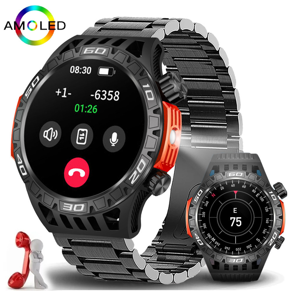 Jual Outdoor Military Smart Watch Men's With LED lighting Bluetooth ...