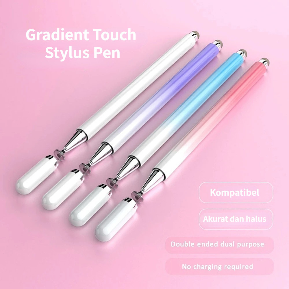 Jual 2in1 Stylus Pen Universal Stylus Warna Gradasi Untuk Android IP Tablet Drawing Stylus-MJD ...
