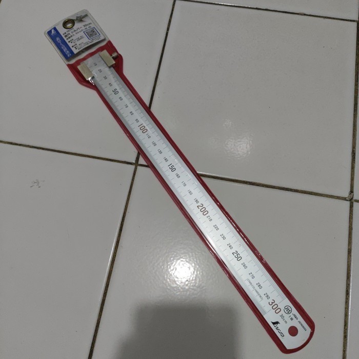 Jual SHINWA 76752 Penggaris Lurus SD-300 Ruler Scale With Stopper 300mm ...