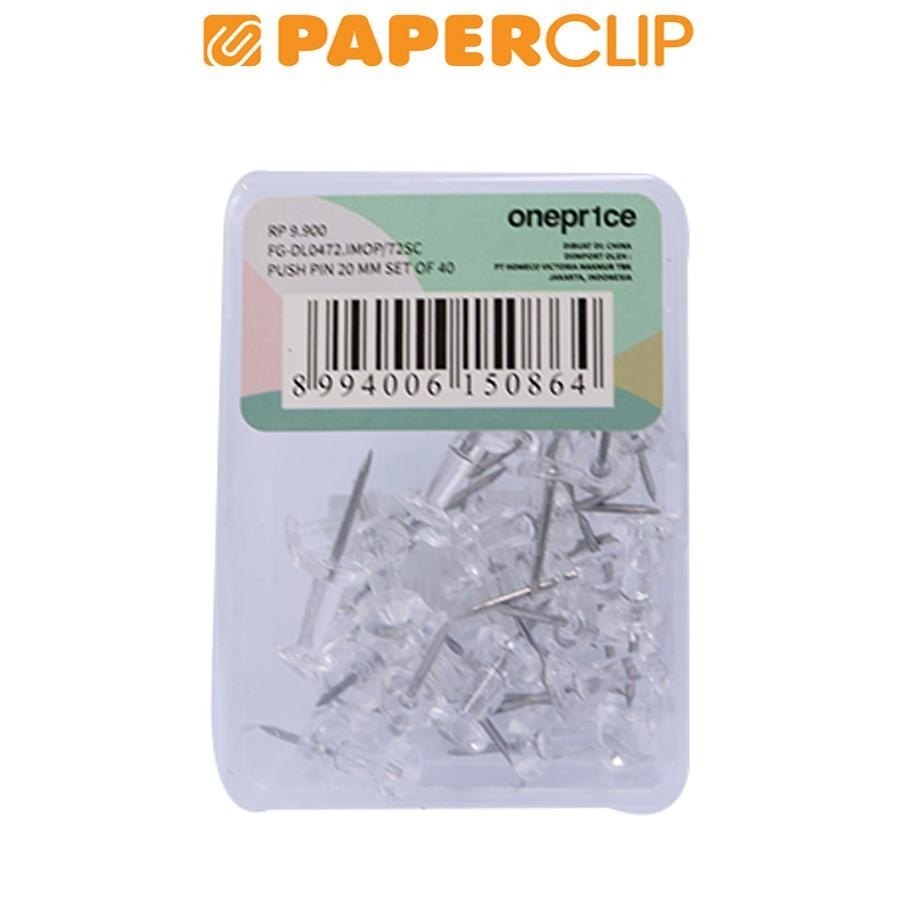 Jual PUSH PIN ONE PRICE 20MM SET OF 40 DL0472 | Shopee Indonesia
