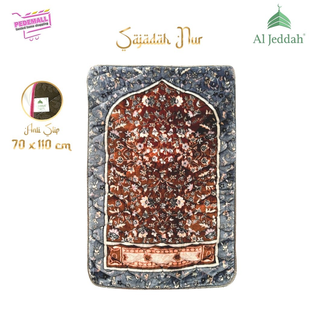 Jual Sajadah Tebal AL-JEDDAH 70x110 Sajadah NUR Halus Lembut Sejadah ...