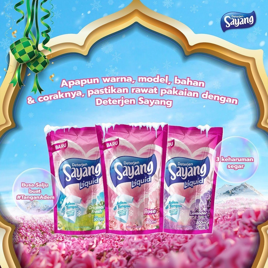 Jual Sayang Detergent Liquid 800mL / 750mL / 625mL / 510mL - Deterjen ...