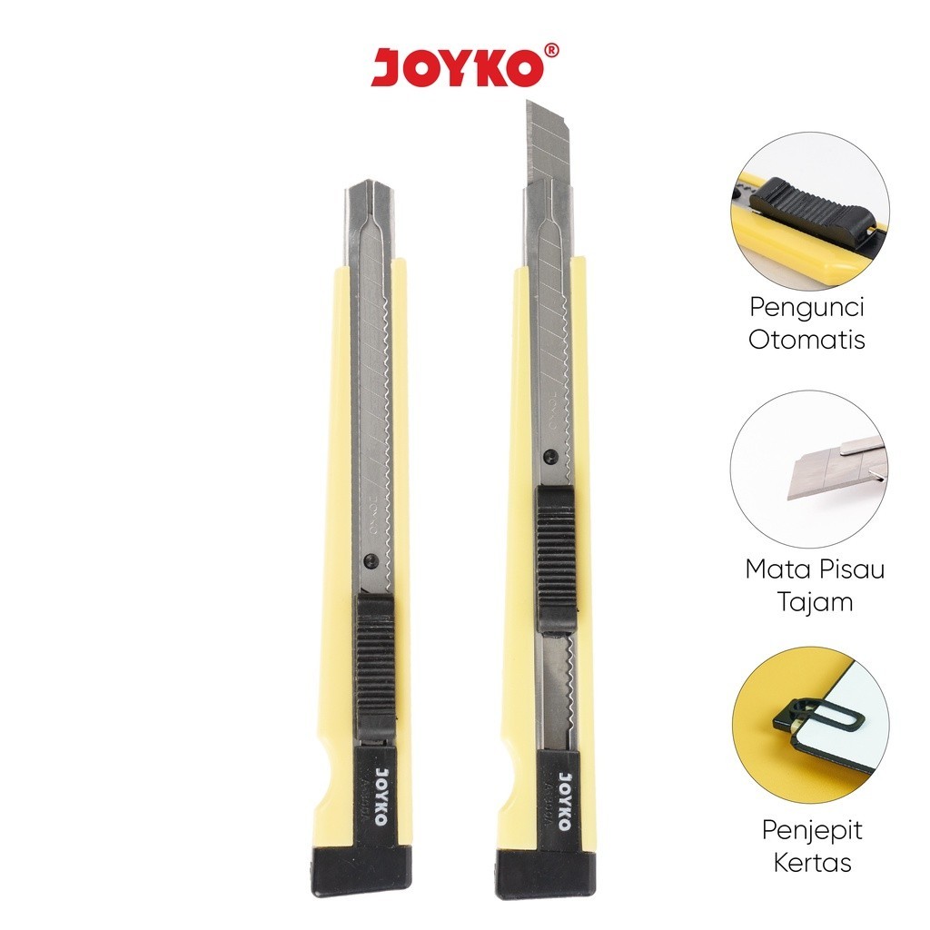 Jual Cutter Joyko A-300 |Pisau Tajam Kuat | Alat Potong Kertas | Shopee ...
