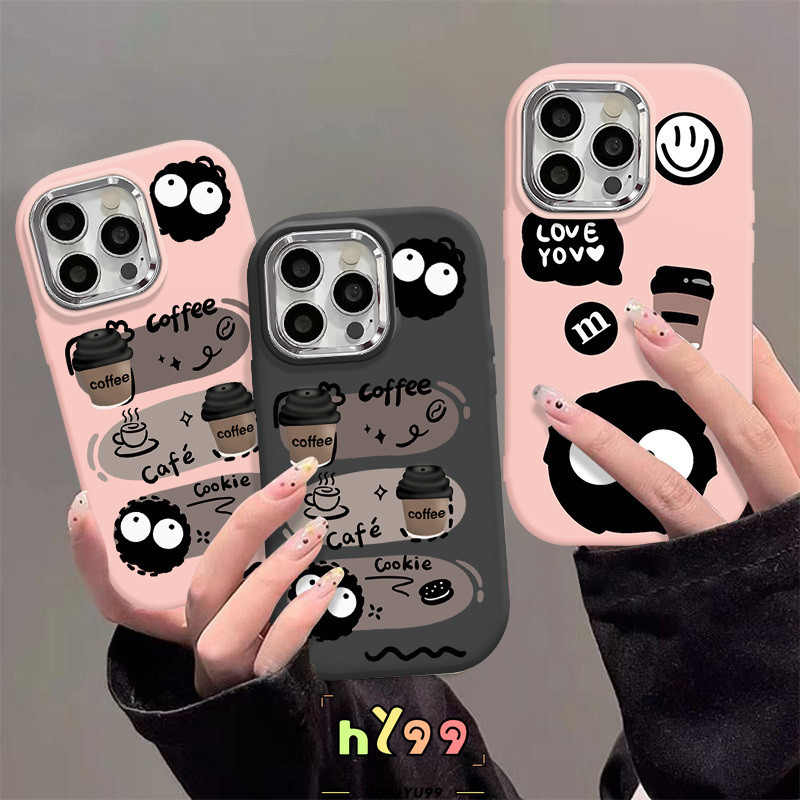 Jual Casing Lembut Kopi Bola Batubara Kecil Kartun Lucu Seni Doodle Untuk Samsung A53 A05s A51 ...