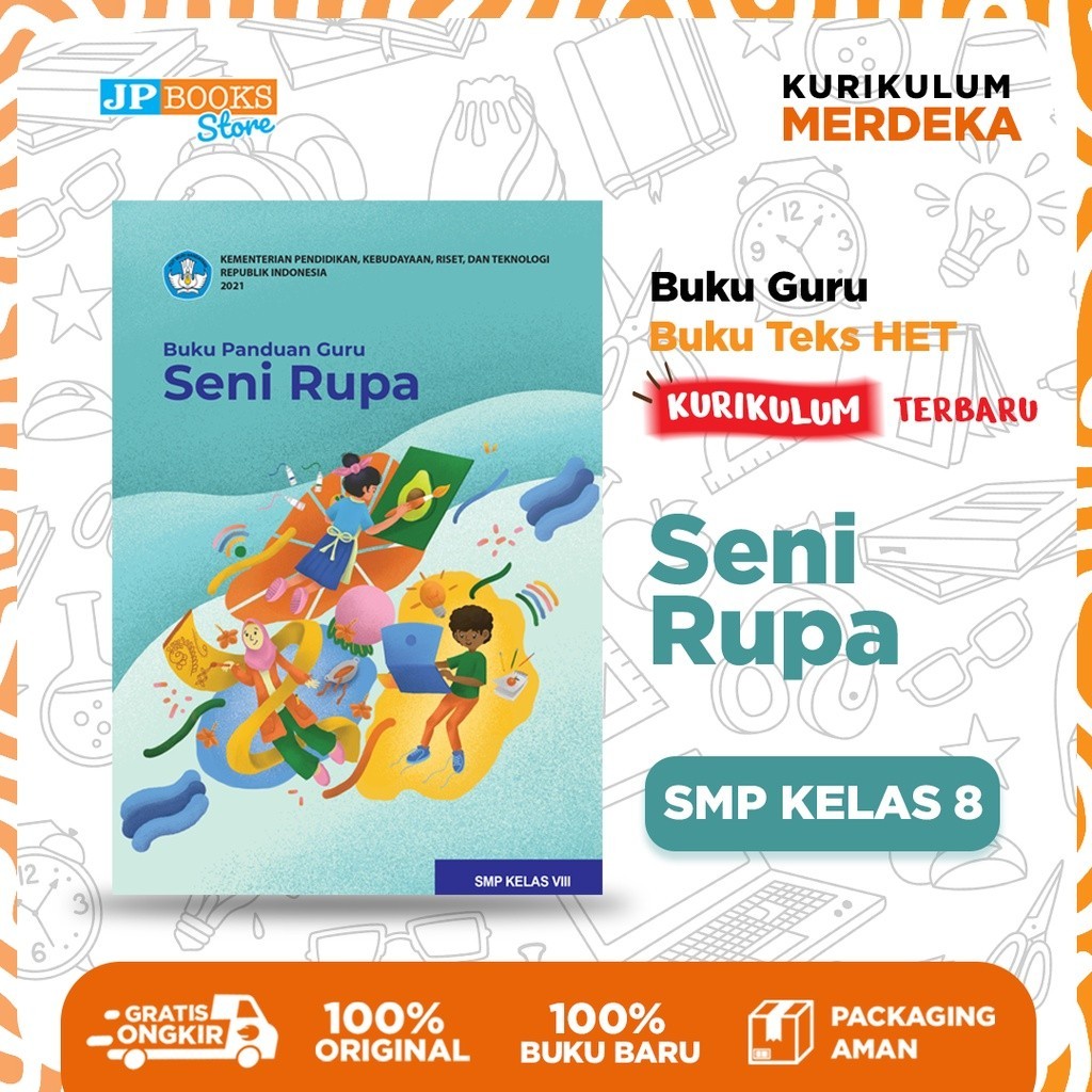 Jual JP Books – Buku Guru Teks Utama Het Kurmer Sekolah Seni Rupa Smp Kelas 8 - Kurikulum ...