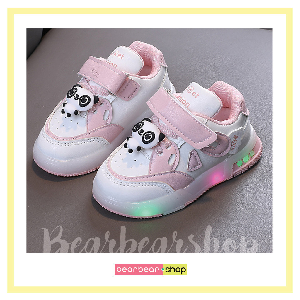 Jual SEPATU ANAK LED CUTE PANDA - BEARBEARSHOP | Shopee Indonesia