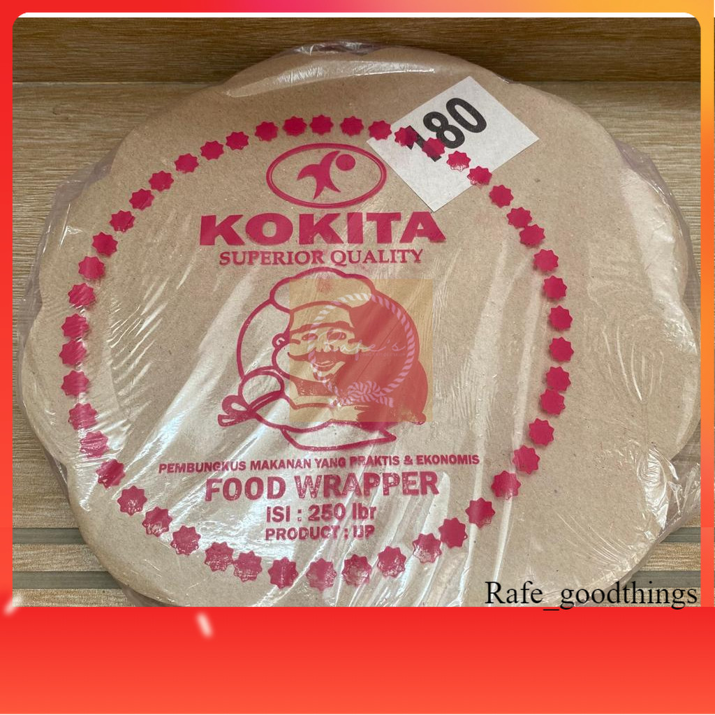 Jual KERTAS NASI BULAT/BUNGA UNTUK ALAS PIRING MAKANAN WARNA COKLAT ISI ...