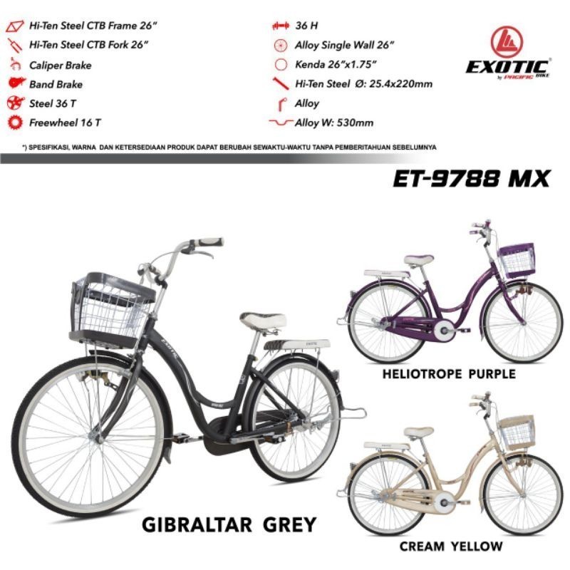 Jual Sepeda Mini 24 Inch Exotic ET 9788 MX DAN GX New Design untuk ...