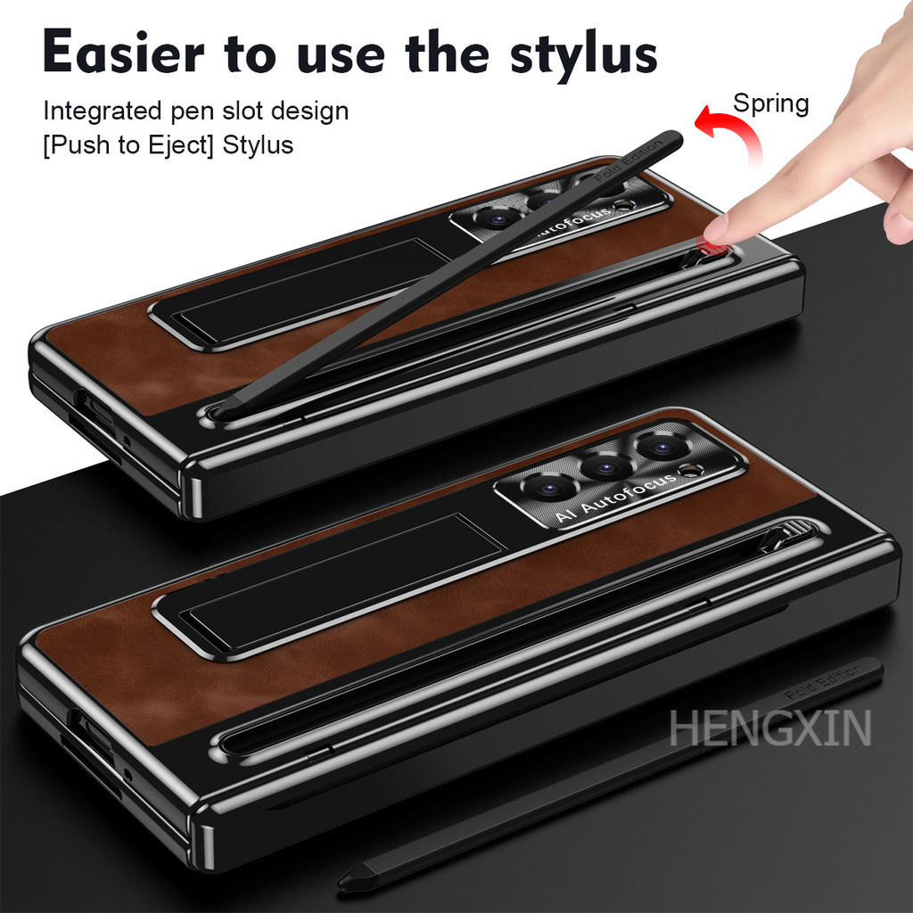 Jual Business Jazz Vintage Leather Case Suitable for Samsung zfold7 ...