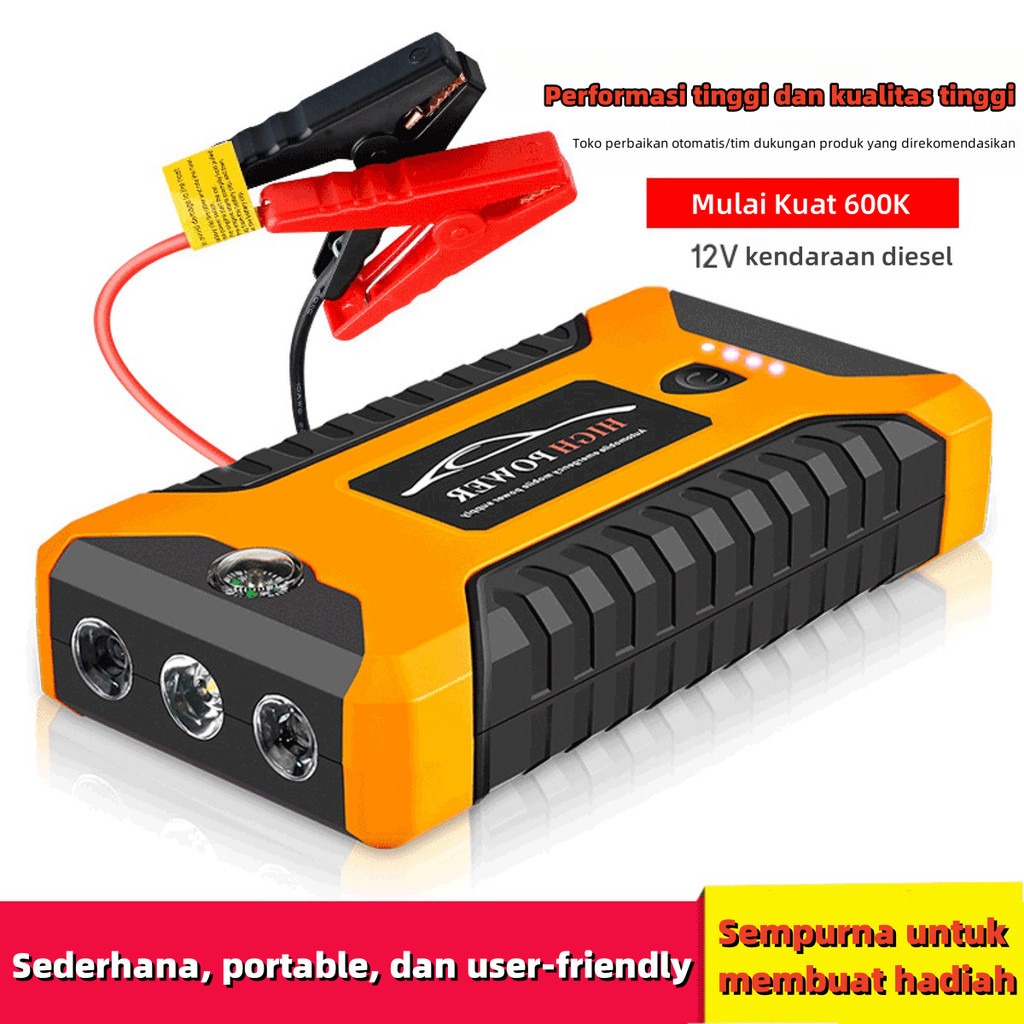 Jual Power Bank 12V 99800mAh Powerbank Jumper Aki Mobil PowerBank USB ...