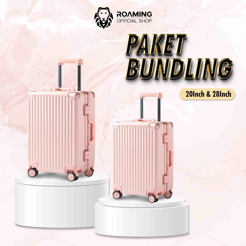 Jual [SET] Roaming Koper Kabin & Bagasi R075 Size 20 + 28 Inch | Shopee Indonesia