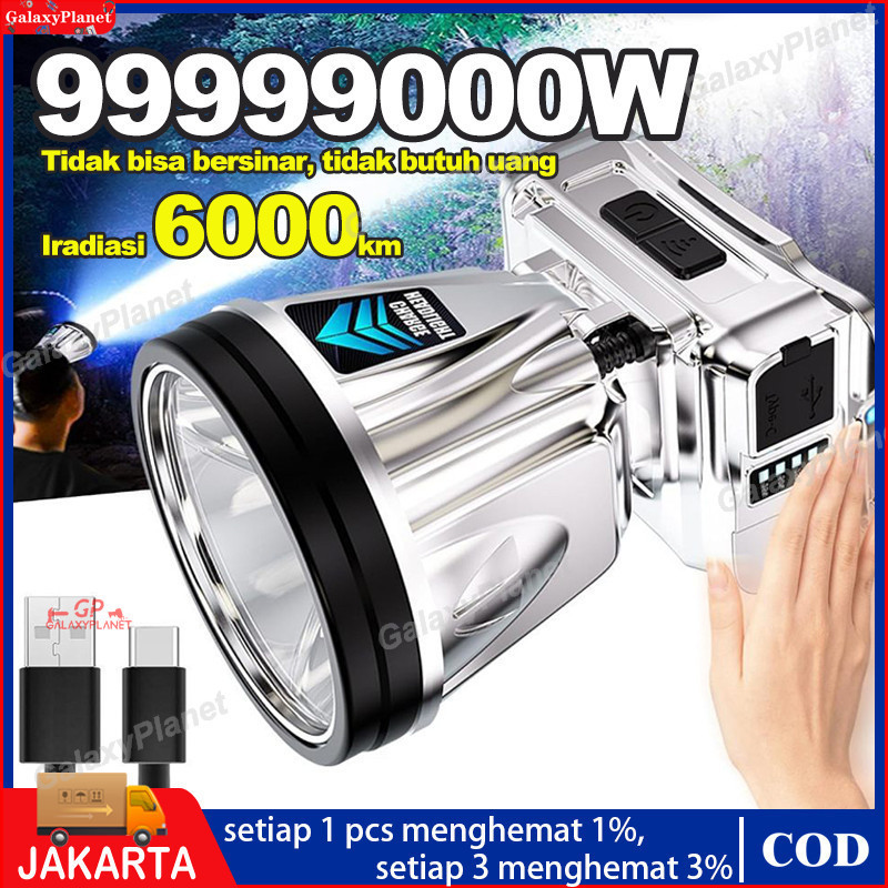 Jual LED Headlamp 500Watt Penerangan terus menerus selama 800 jam senter super terang lampu ...
