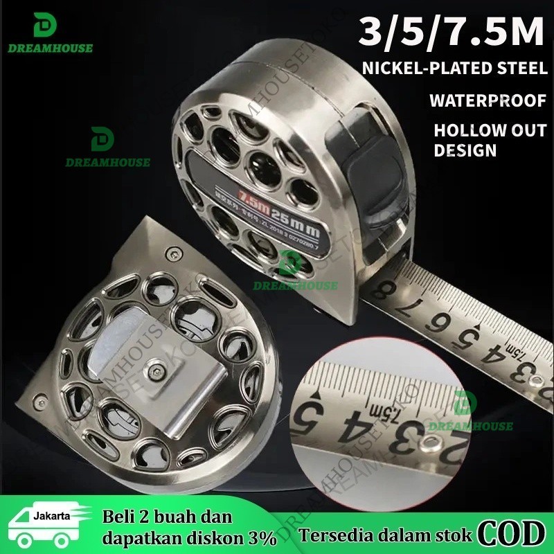 Jual Meteran 10 Meter Paling Kuat Unik Stainless Anti Karat Anti Air Murah Anti Pecah Tukang ...