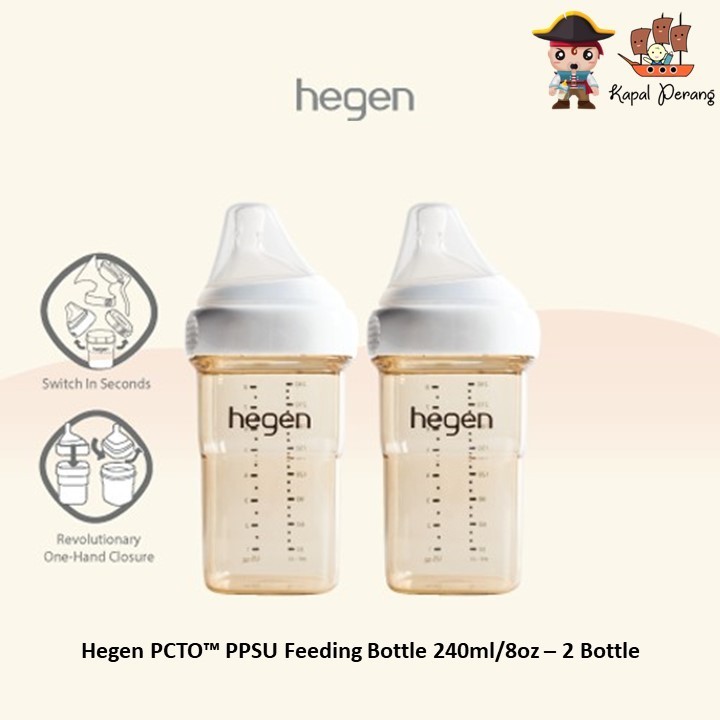Jual Hegen PCTO™ 240ml/8oz Feeding Bottle PPSU (2-Pack) | Shopee Indonesia