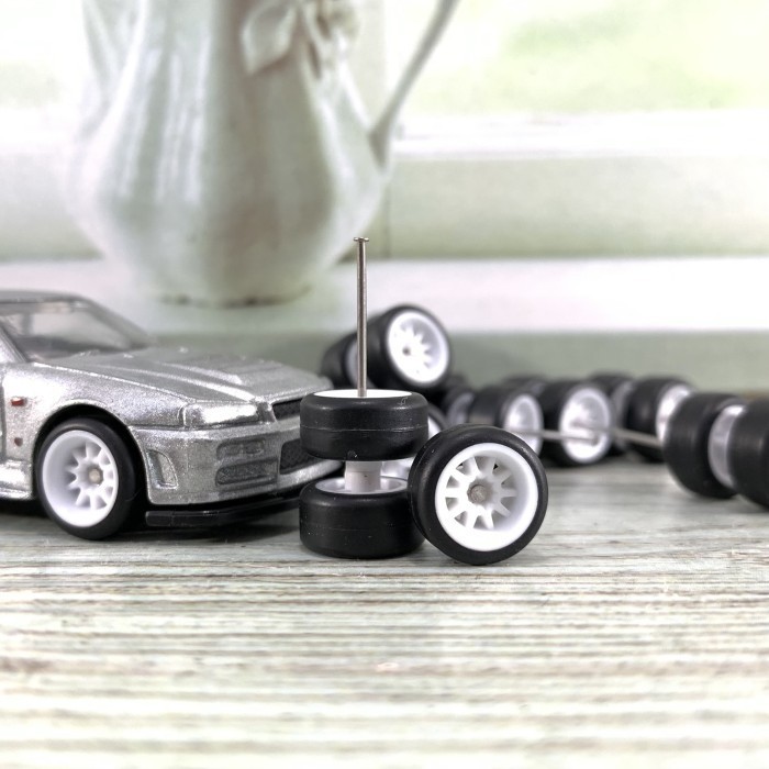 Jual BAN KARET MODEL VELG VOLK RAYS CE28 PUTIH HOT WHEELS 1/64 ...