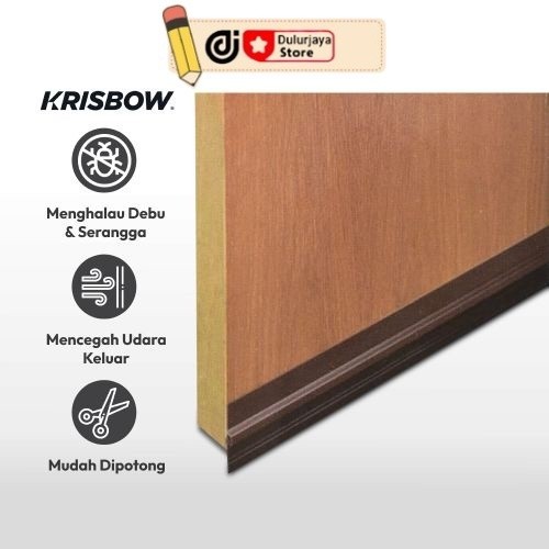 Jual Ace Krisbow 91 cm Penutup Lubang Bawah Pintu Pvc Rubber - Cokelat ...