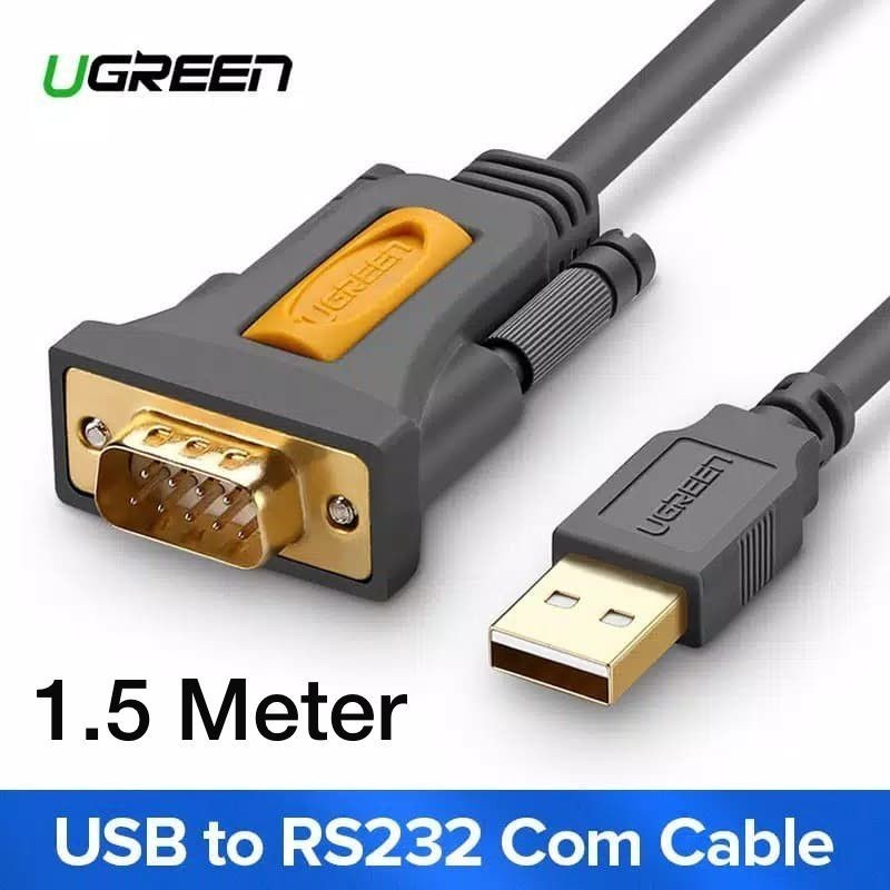 Jual UGREEN CABLE USB TO DB9 RS-232 MALE 1.5M / 20211 | Shopee Indonesia