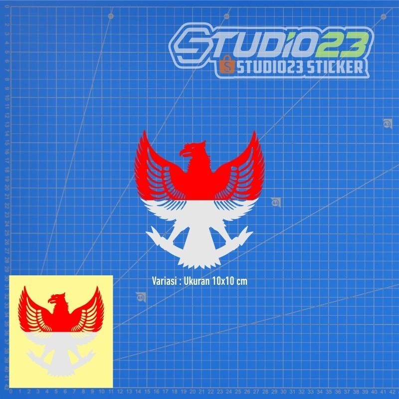 Jual Stiker Garuda Merah putih Cutting Sticker | Shopee Indonesia