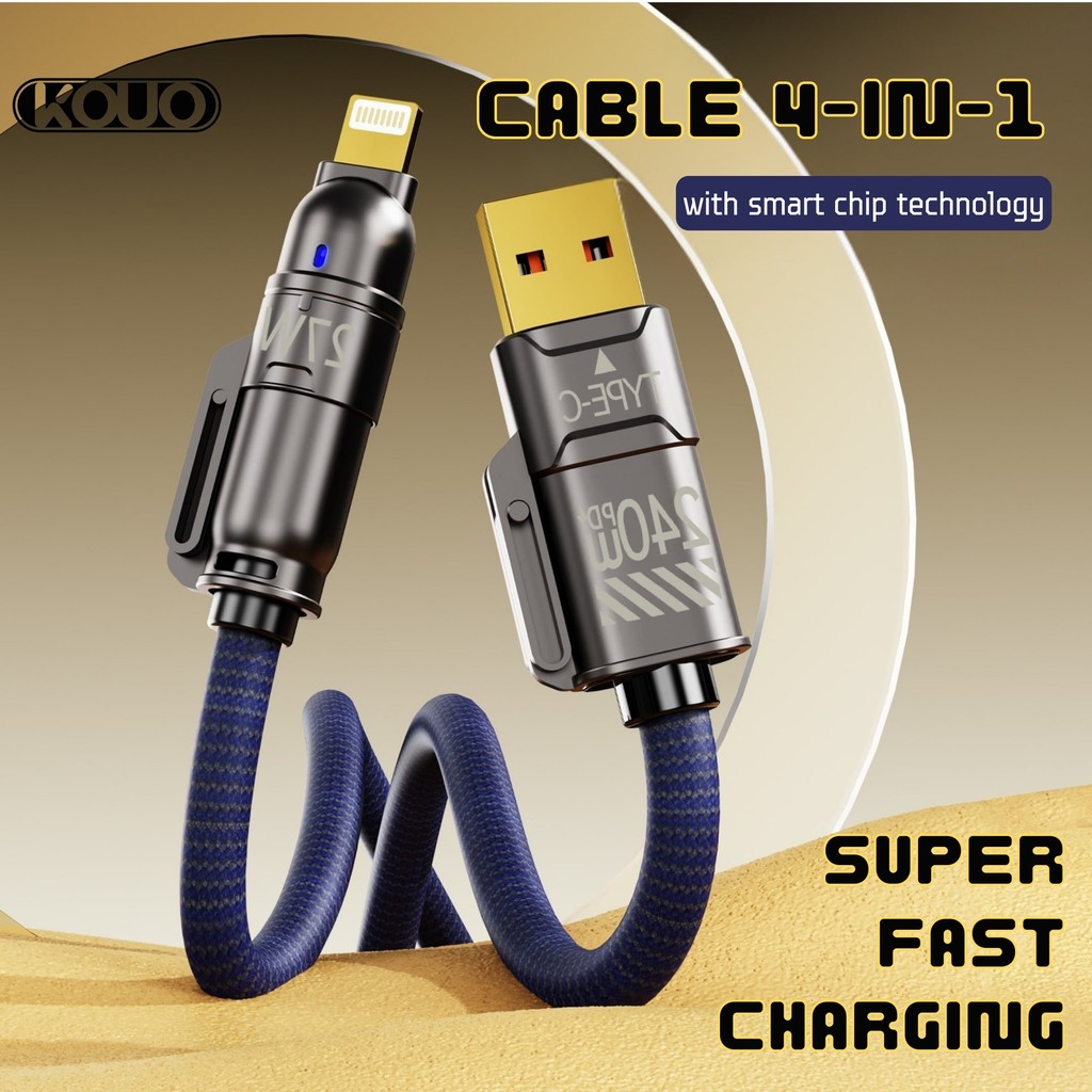 Jual KOUO Kabel Data 4-in-1 Untuk Semua Perangkat HP, Tablet, Laptop ...