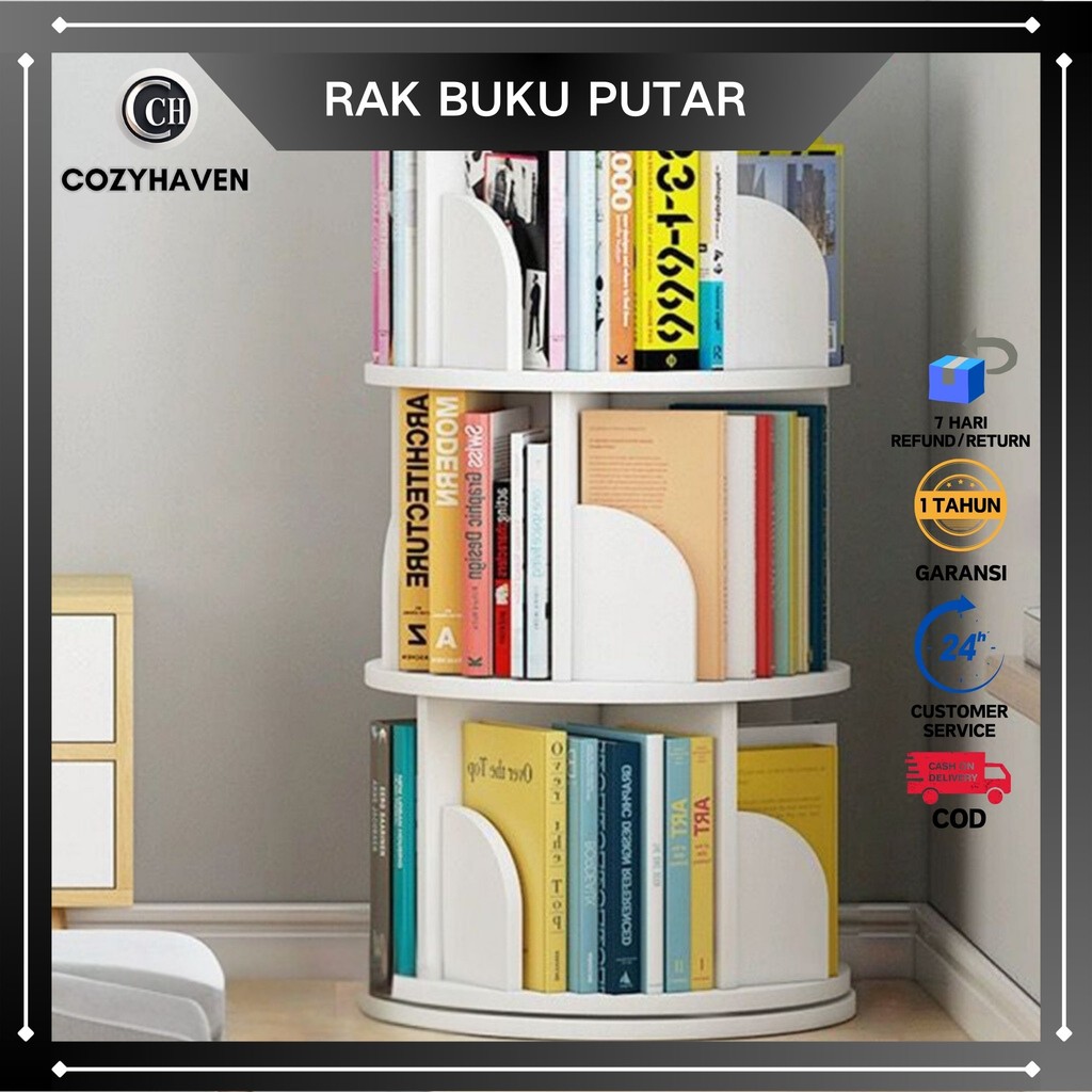 Jual CozyHaven - Rak Buku Bentuk Tabung Rak Organizer Buku Novel Buku ...