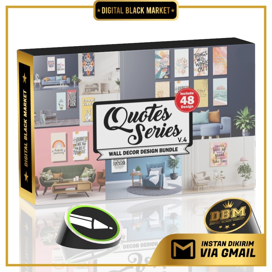 Jual 48 Desain Wall Decor Quotes Series v1 CorelDraw v17 | Shopee Indonesia