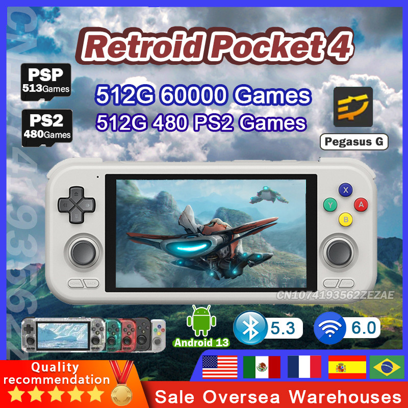 Jual Retroid Pocket 4 RP4 HandheldS 4.7 Inch Video Game Android 13 4G ...