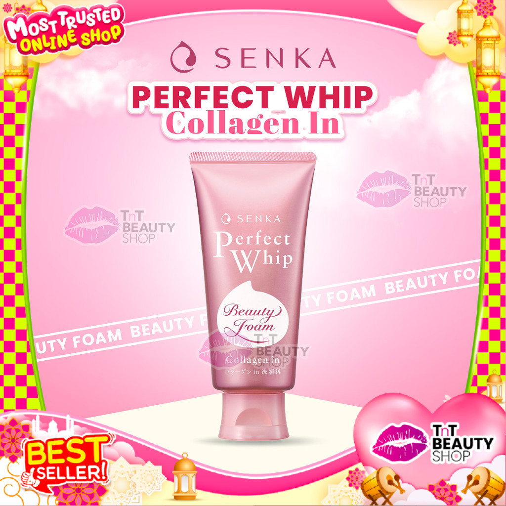 Jual SENKA Perfect Whip Collagen in Facial Foam 120gr | TnT Beauty Shop | Shopee Indonesia