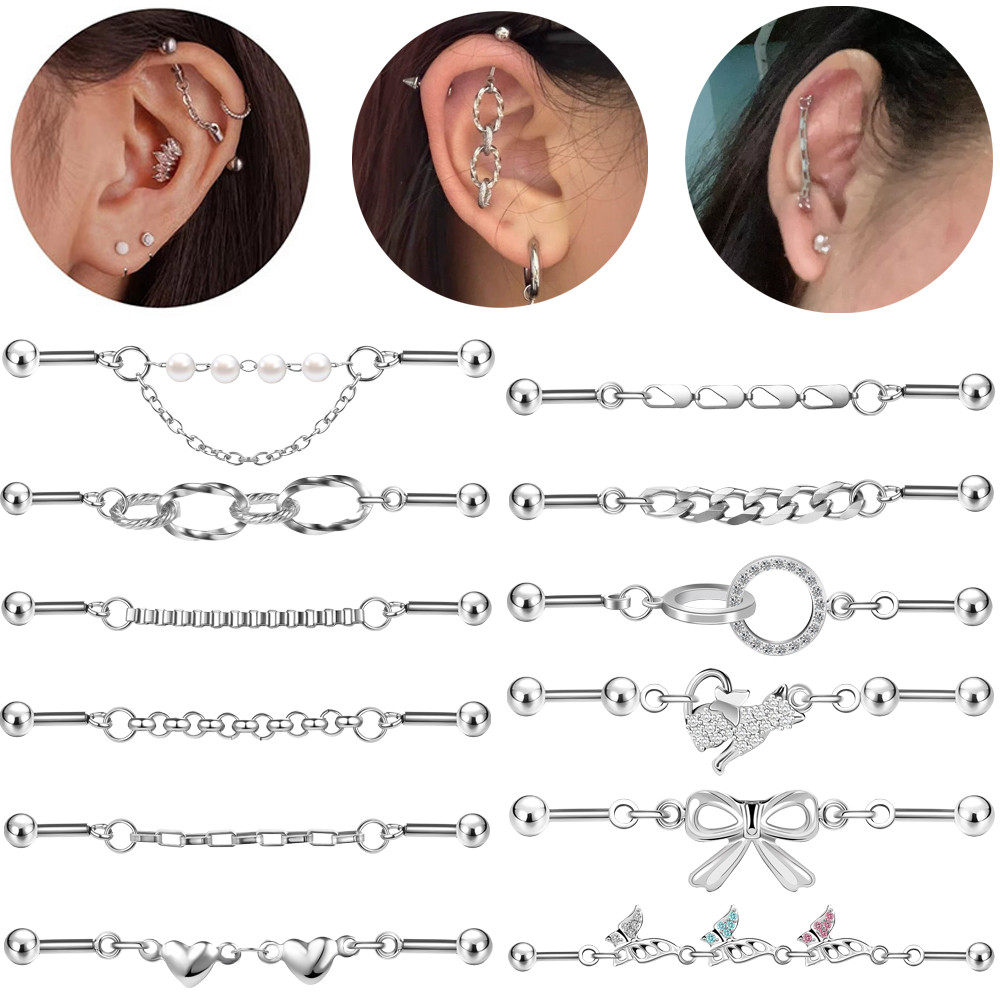 Jual 1 Buah Stainless Steel Anting Tindik kupu kupu Bentuk Anting ...