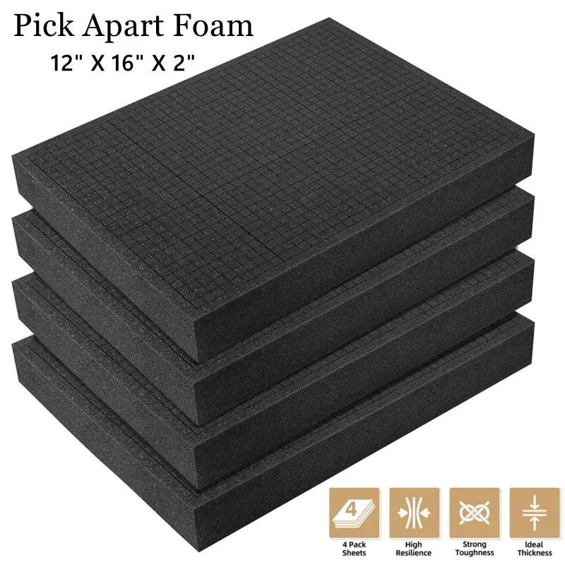 Jual 4 Pack 40x30x5cm Pick Apart Foam Insert Pluck Pre-cut Foam DIY ...