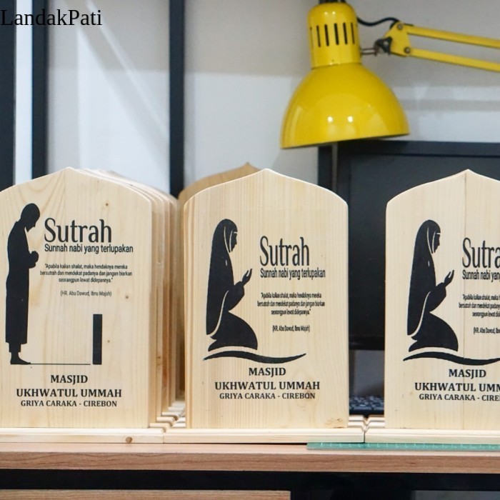 Jual PREMIUM Sutroh / Sutrah / Pembatas Sholat Kayu LARIS | Shopee ...