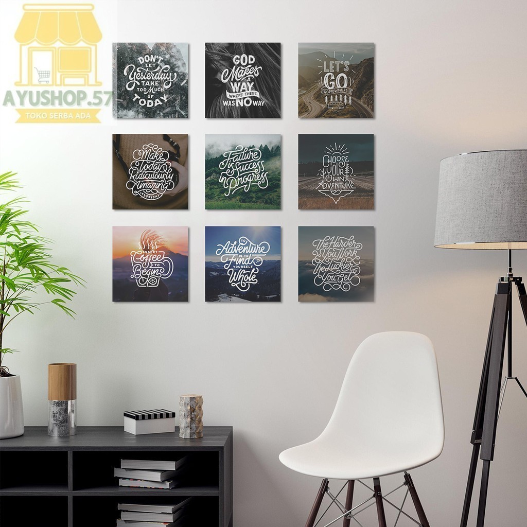 Jual Wall Decor Poster Dinding Hiasan Dinding Kamar Rumah Motivasi ...